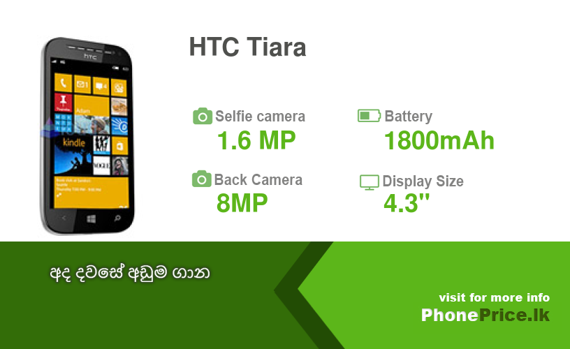 HTC Tiara Price in Sri Lanka April, 2026
