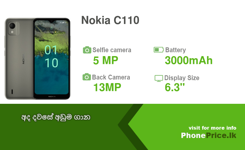 Nokia C110 Price in Sri Lanka June, 2026