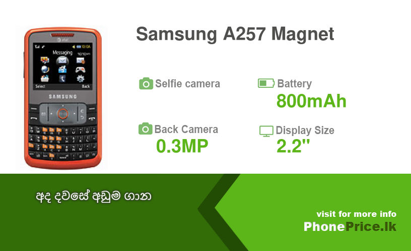 Samsung A257 Magnet Price in Sri Lanka October, 2025